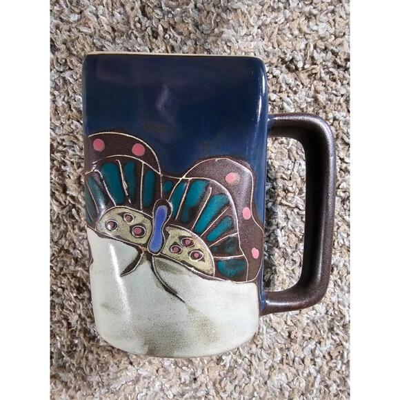 Other | Mara Large Mug Stoneware Pottery Mexico Unique Handmade ...